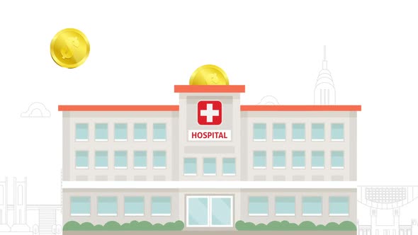 Hospital Fee Pay Send Money Invest, Motion Graphics | VideoHive