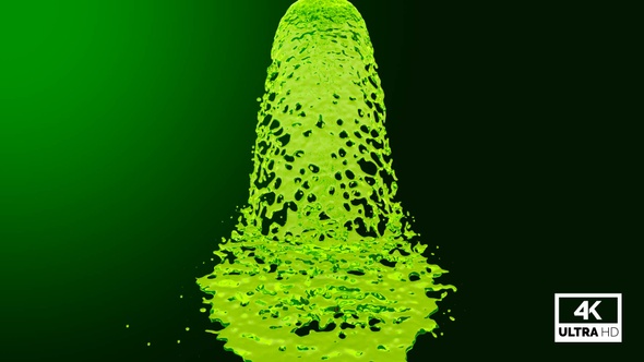 Green Water Falling Down, Motion Graphics | VideoHive