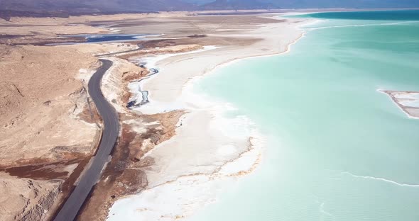 Djibuti Lake Assal Aerial, Stock Footage | VideoHive