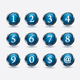 Set of Buttons with Number, Vectors | GraphicRiver