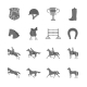 Horse Riding Icons, Vectors | GraphicRiver