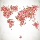 Flower World Map Eco Abstract Background, Vectors | GraphicRiver