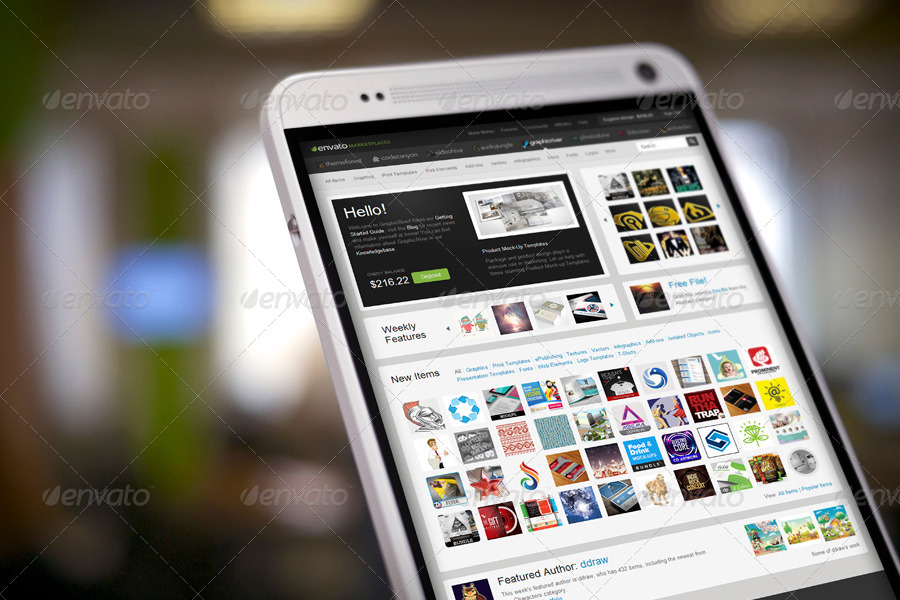 Android Phone Mock-Up, Graphics | GraphicRiver