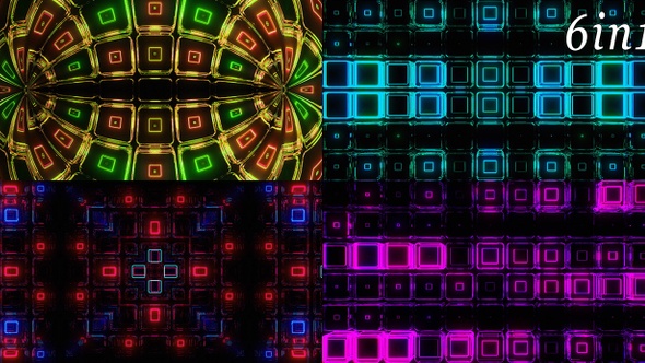 Glow Pattern (6in1), Motion Graphics | VideoHive