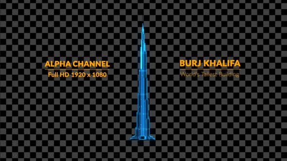 Burj Khalifa With Alpha, Motion Graphics | VideoHive