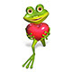 Frog with Heart, Graphics | GraphicRiver
