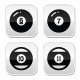 Pool Ball Billiard Button Set, Vectors | GraphicRiver