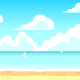 Beach Ocean Game Background, Game Assets | GraphicRiver