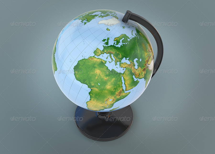 Realistic Globe World by kimarotta | GraphicRiver
