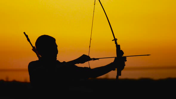 Archer at Sunset., Stock Footage | VideoHive