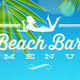 Tropical Beach Bar Menu Design by Sergo | GraphicRiver