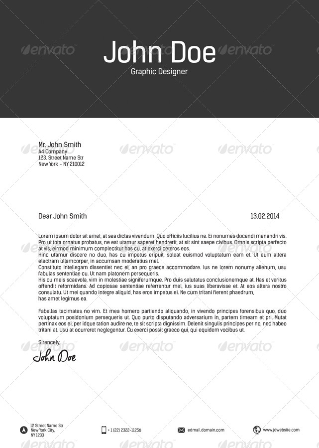 Resume CV - Cover Letter, Print Templates | GraphicRiver