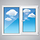 Plastic Window and Blue Sky, Vectors | GraphicRiver