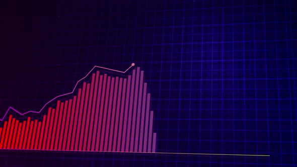 Growing Line Graph of Income, Motion Graphics | VideoHive