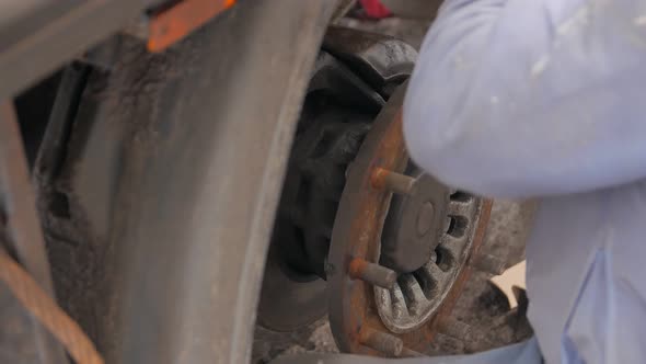 Truck Wheel Repair, Stock Footage | VideoHive