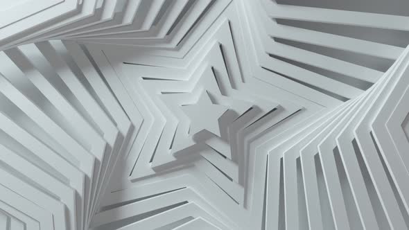 Abstract Star Pattern with Offset Effect, Motion Graphics | VideoHive