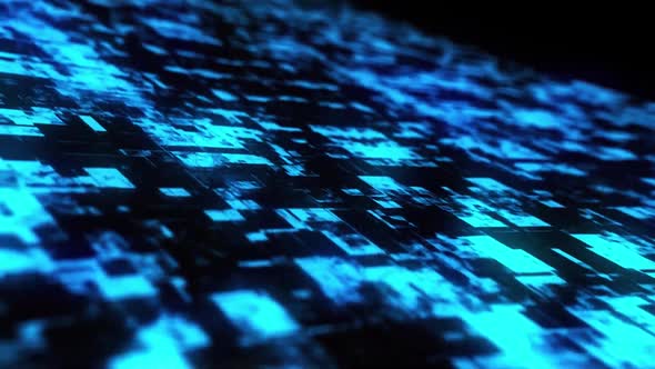 Technologic Blue Hardware Background Loop Background, Motion Graphics