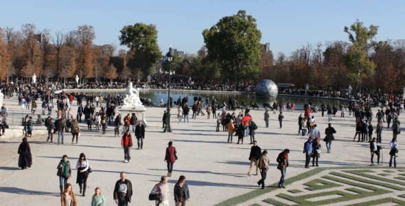 Crowded Park at Daytime Time Lapse, Stock Footage | VideoHive