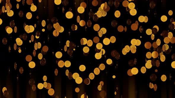Raining Bitcoins, Motion Graphics | VideoHive