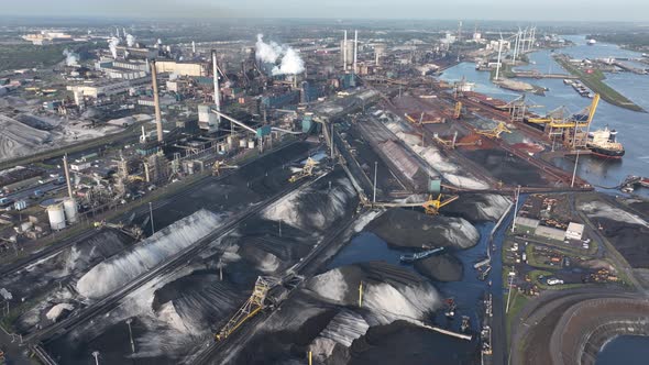 Heavy Industrial Factory Plant Facility, Stock Footage | VideoHive