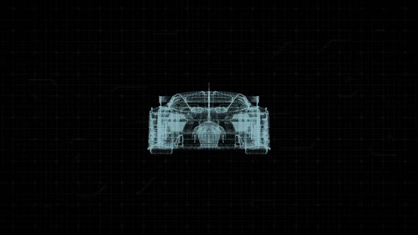 3D Bugatti Vision Hologram / HUD, Motion Graphics | VideoHive