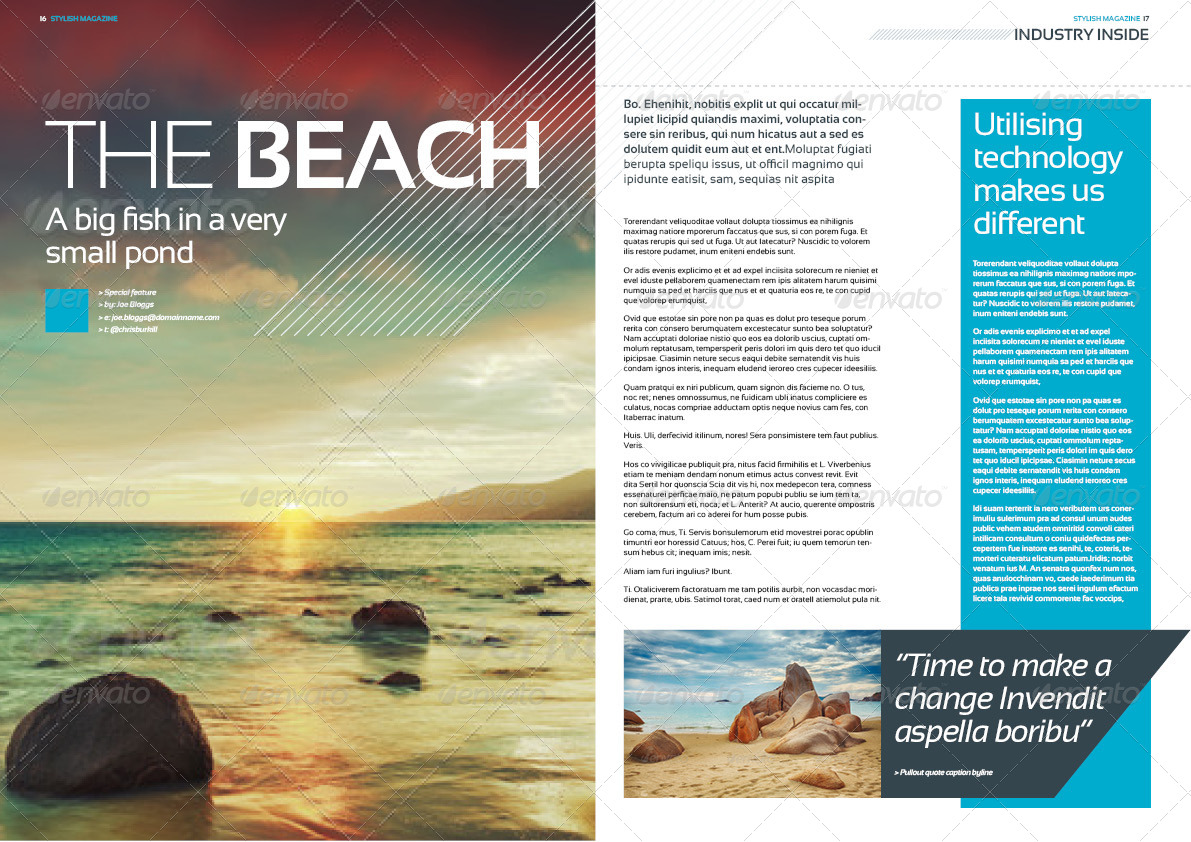 Stylish Volume 2 InDesign Magazine Template, Print Templates | GraphicRiver