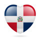 Heart Icon of Dominican Republic, Vectors | GraphicRiver