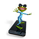 Frog with a smartphone, Graphics | GraphicRiver