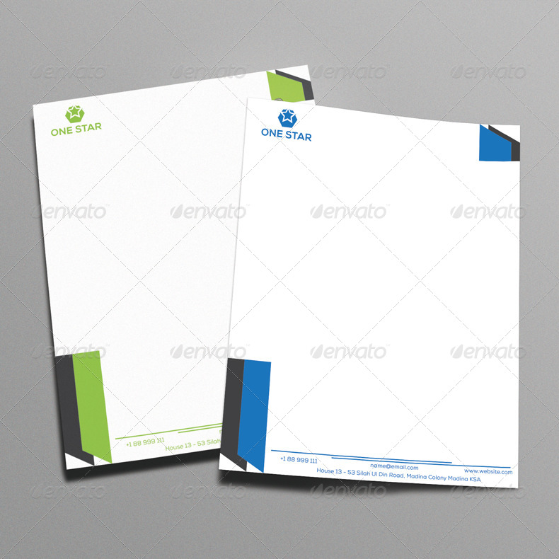 Clean Management Letterhead, Print Templates | GraphicRiver