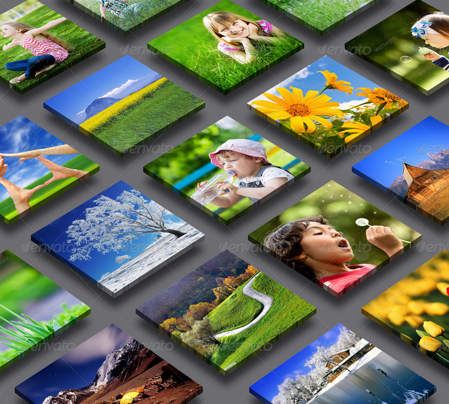 Photo Gallery Mock-Up Bundle V1, Graphics | GraphicRiver