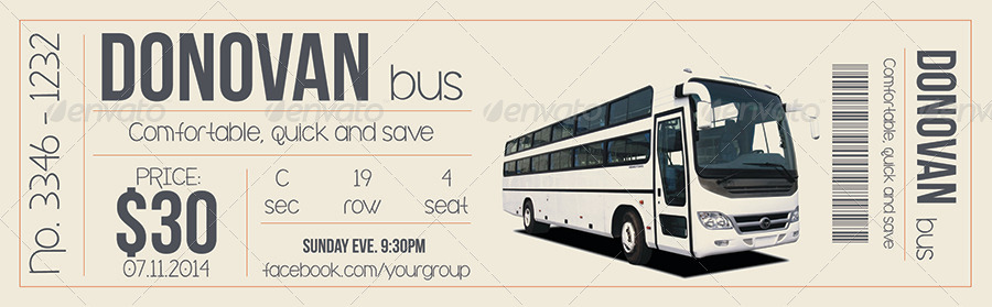 Multipurpose retro ticket, Print Templates | GraphicRiver