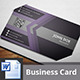 Professional Business Card With MS Word Doc, Print Templates | GraphicRiver