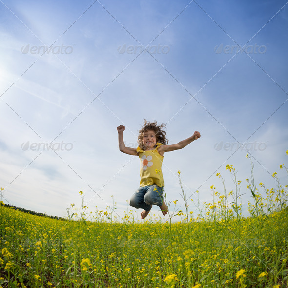 Happy family jumping Stock Photo by Sunny_studio | PhotoDune