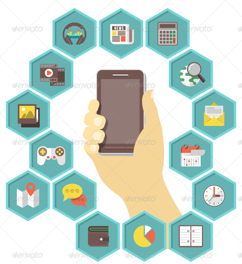 Mobile Apps Development, Vectors | GraphicRiver