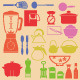 Kitchen Set Digital Clipart, Vectors | GraphicRiver