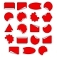 Set of Red Stickers, Vectors | GraphicRiver