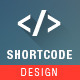 Shortcode Design PSD Template, Web Elements | GraphicRiver