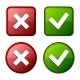Glossy Check Mark Stickers and Buttons, Vectors | GraphicRiver