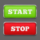 Start and Stop Buttons, Vectors | GraphicRiver