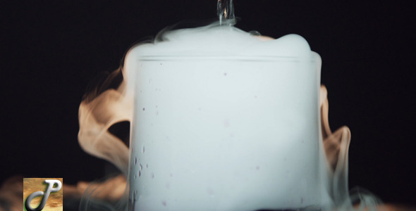 Glass With The Effect Of Dry Ice 02, Stock Footage | VideoHive