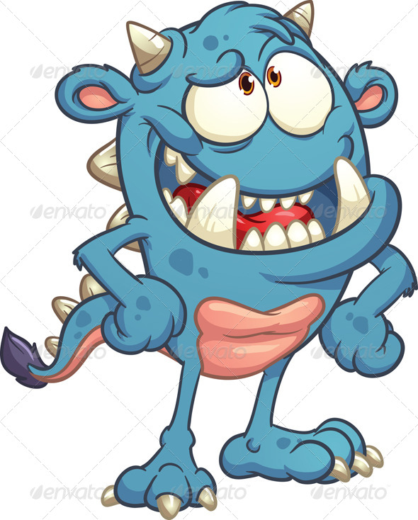 Cartoon Monster by memoangeles | GraphicRiver