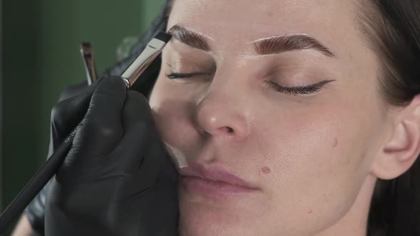 Eyebrow Painting Styling Correction Coloring and Lamination Procedure ...