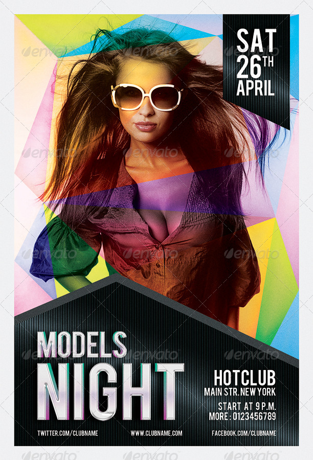 Fashion Show Pre-Party Flyer, Print Templates | GraphicRiver