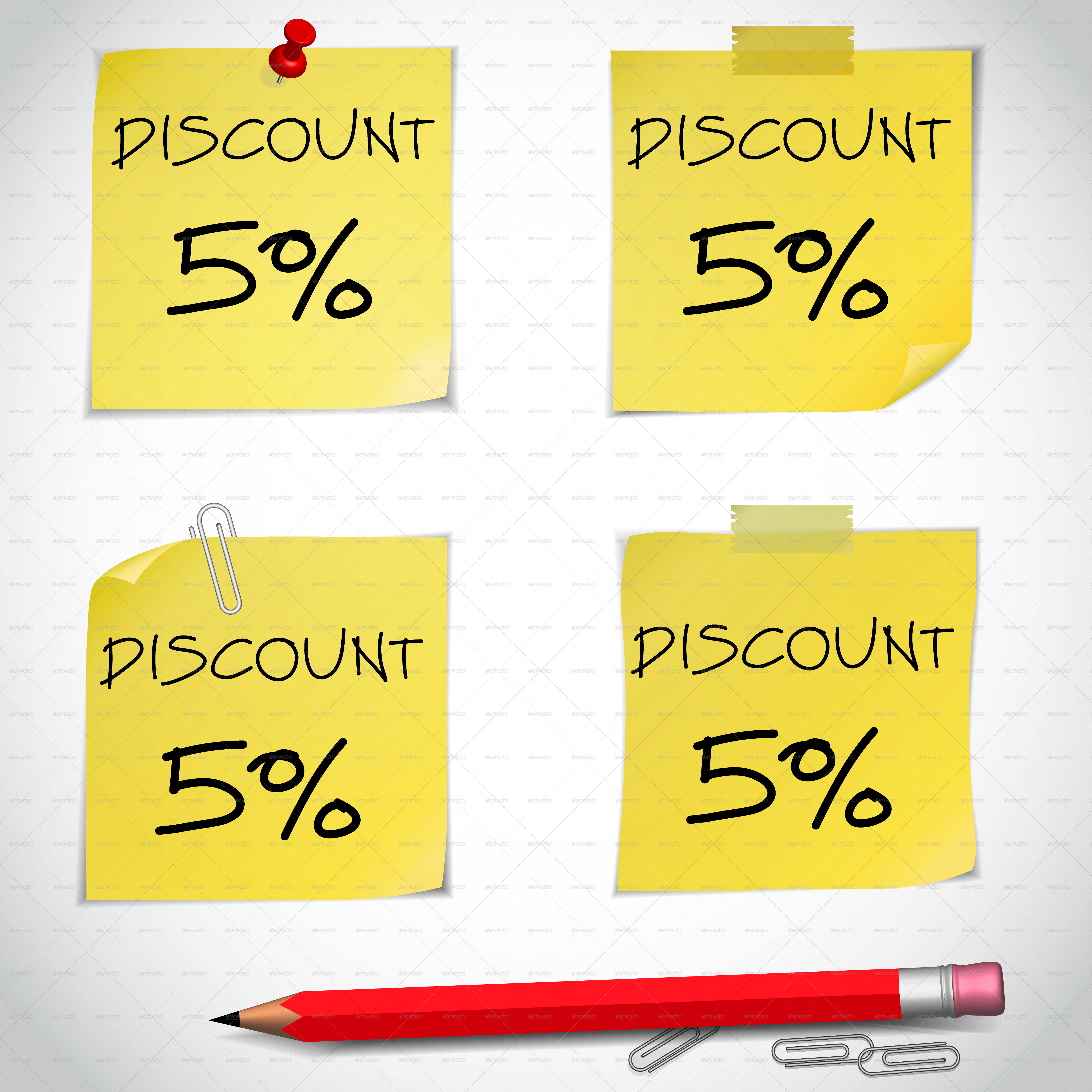 Discount Note by robuart | GraphicRiver