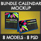 Bundle Calendar Desk Mockup, Graphics | GraphicRiver