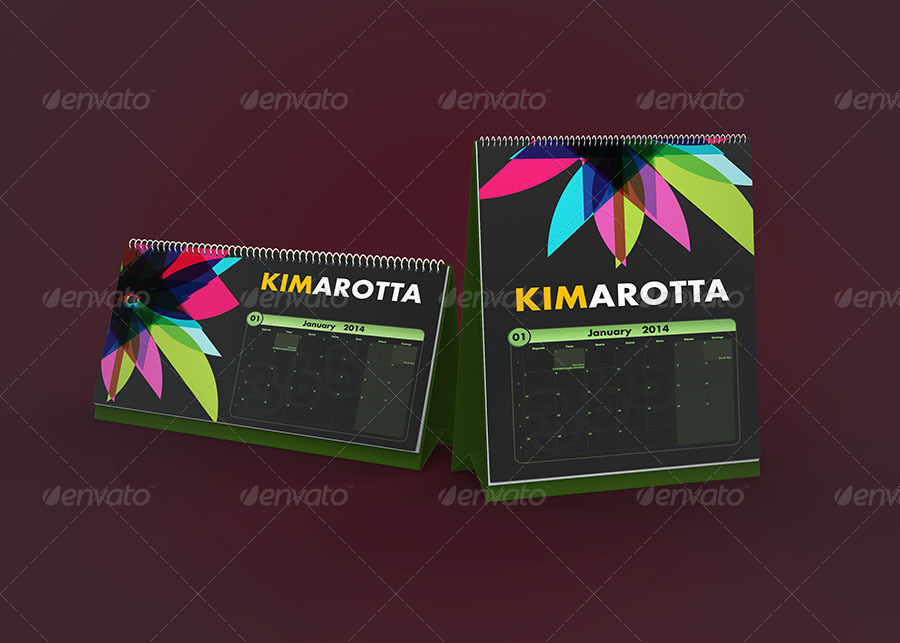 Bundle Calendar Desk Mockup, Graphics | GraphicRiver