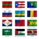 Set Flags of World Sovereign States - Vector Illustration, Vectors