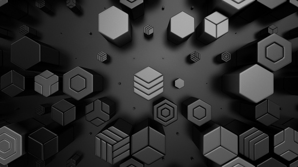 Background of Animated Hexagons, Motion Graphics | VideoHive