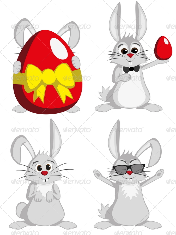 The Big Bunny Set, Vectors | GraphicRiver