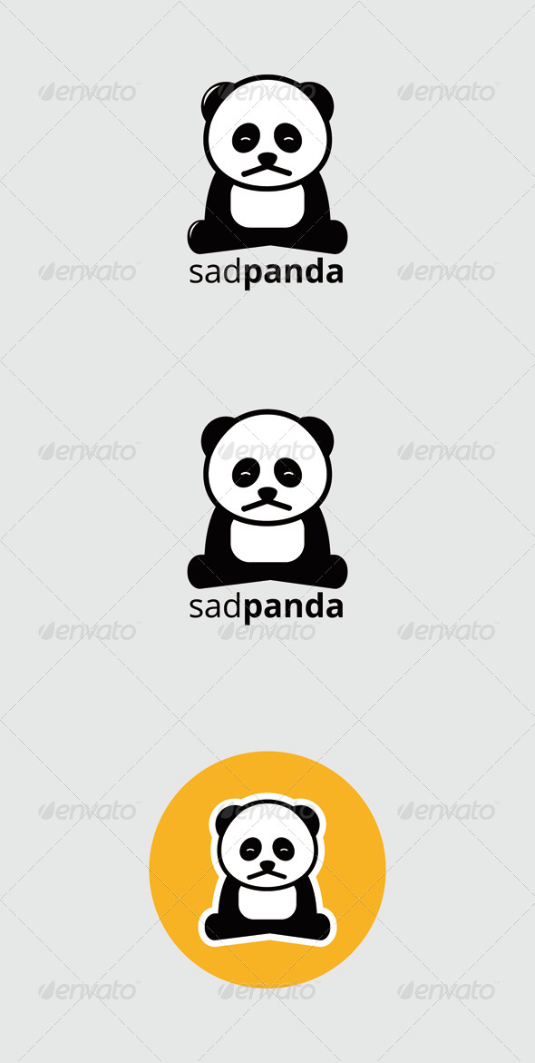 Sad Panda Logo, Logo Templates | GraphicRiver
